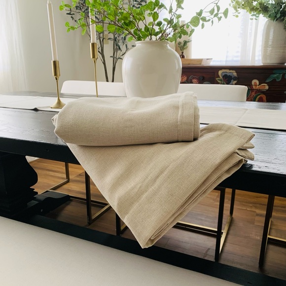 Threshold | Accents | Threshold Aruba Linen Black Out Window Panels 84 ...